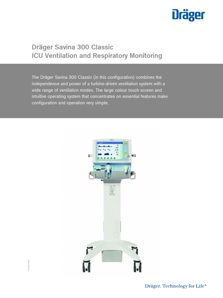 Savina 300 Classic Pi 9103256 en Master v2 | PDF | Breathing | Respiration