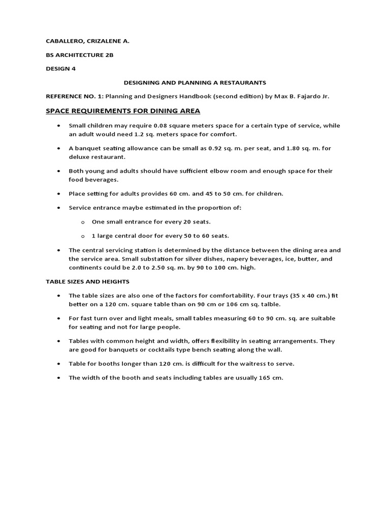 Restaurant Design and Space Planning Guide | PDF | Restaurants | Kitchen