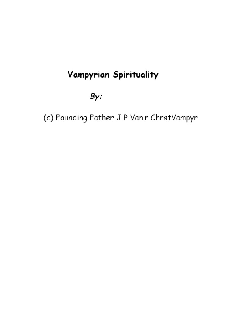 Vampyrian Spirituality and Shadow Tongue | PDF | Vampires | Astral ...