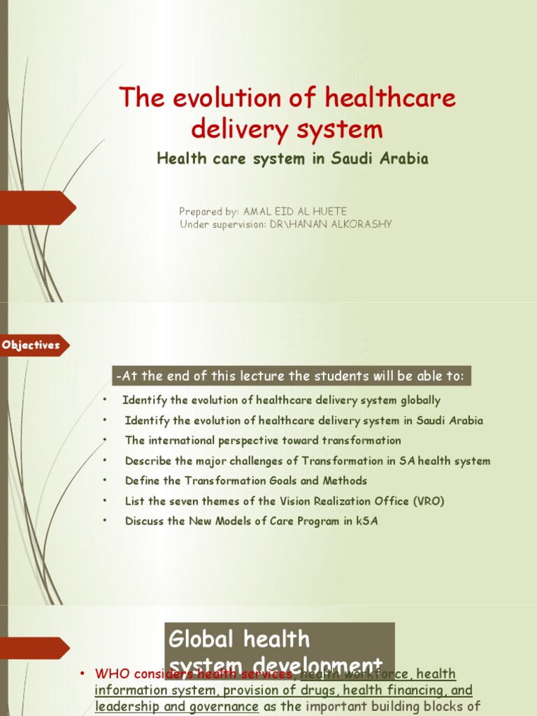 Evolution of Saudi Arabia's Healthcare System | PDF | Health System ...