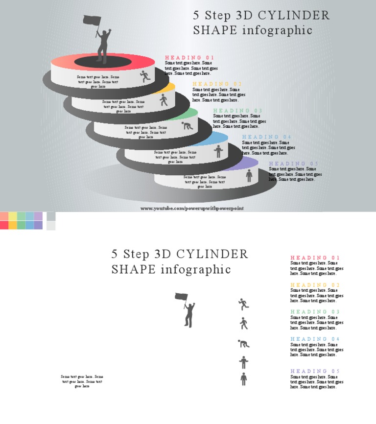 42.create 5 Step 3D CYLINDER SHAPE Infographic | PDF
