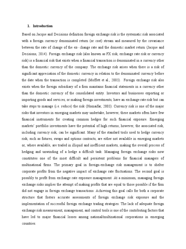Foreign Exchange Risk | PDF | Foreign Exchange Market | Hedge (Finance)