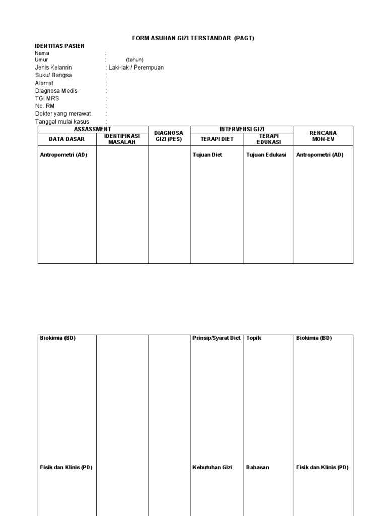 Form NCP Kosong | PDF