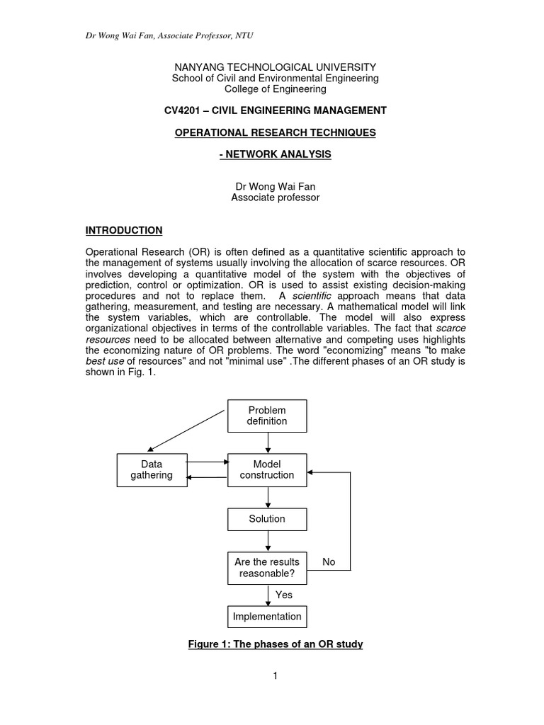 Network Analysis in Civil Engineering | PDF | Applied Mathematics ...