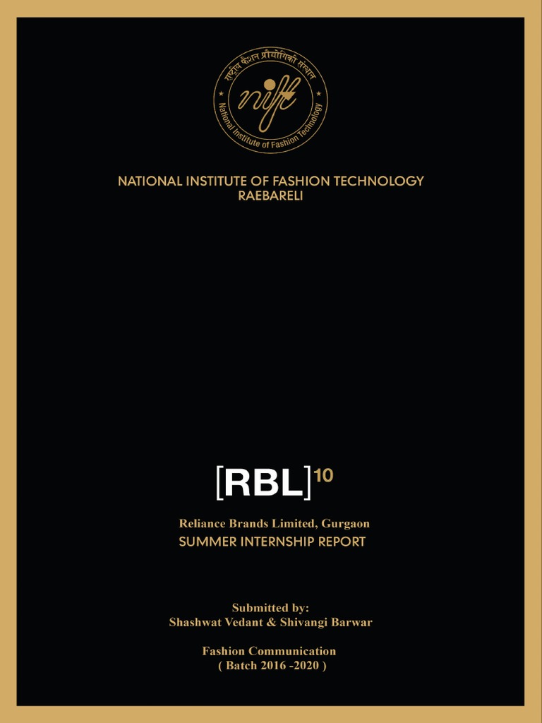 Internship Document - Reliance Brands Limited | PDF | Retail ...