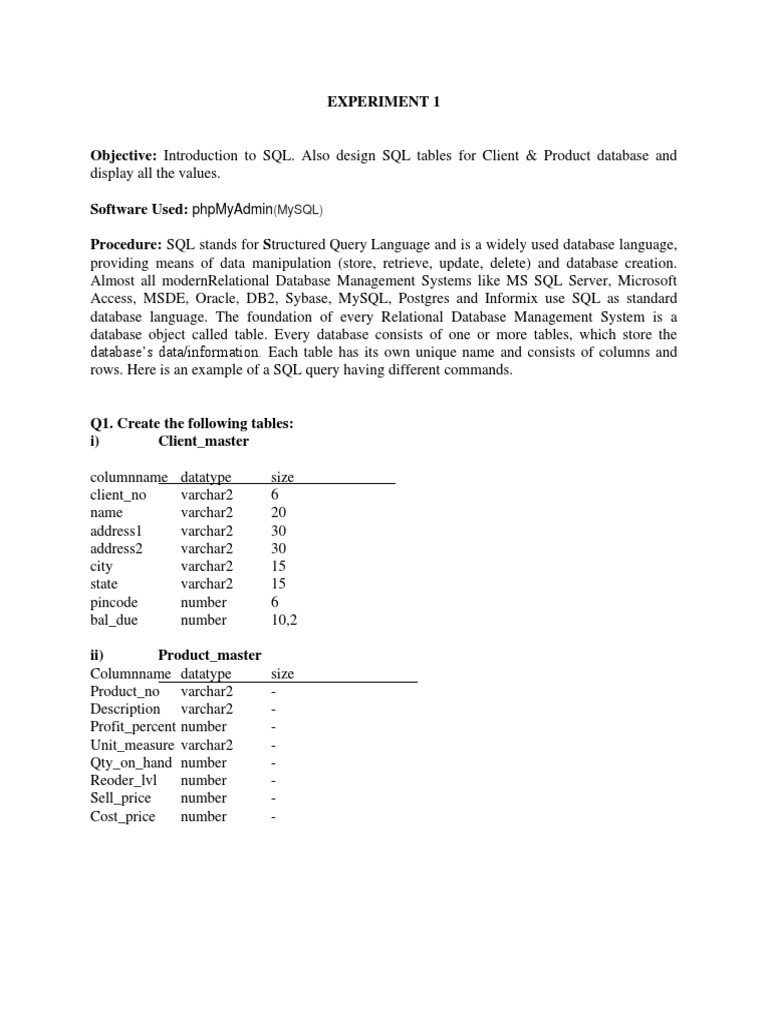 Phpmyadmin: Mysql | PDF | Relational Database | Sql
