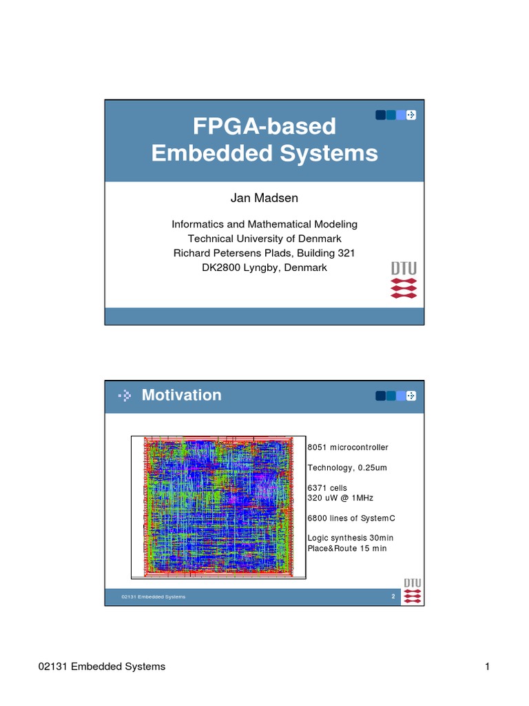 Fpga FOR EMBEDED SYSTEM | PDF | Field Programmable Gate Array | Embedded System