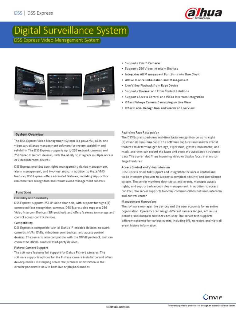 Digital Surveillance System: DSS Express Video Management System | PDF ...
