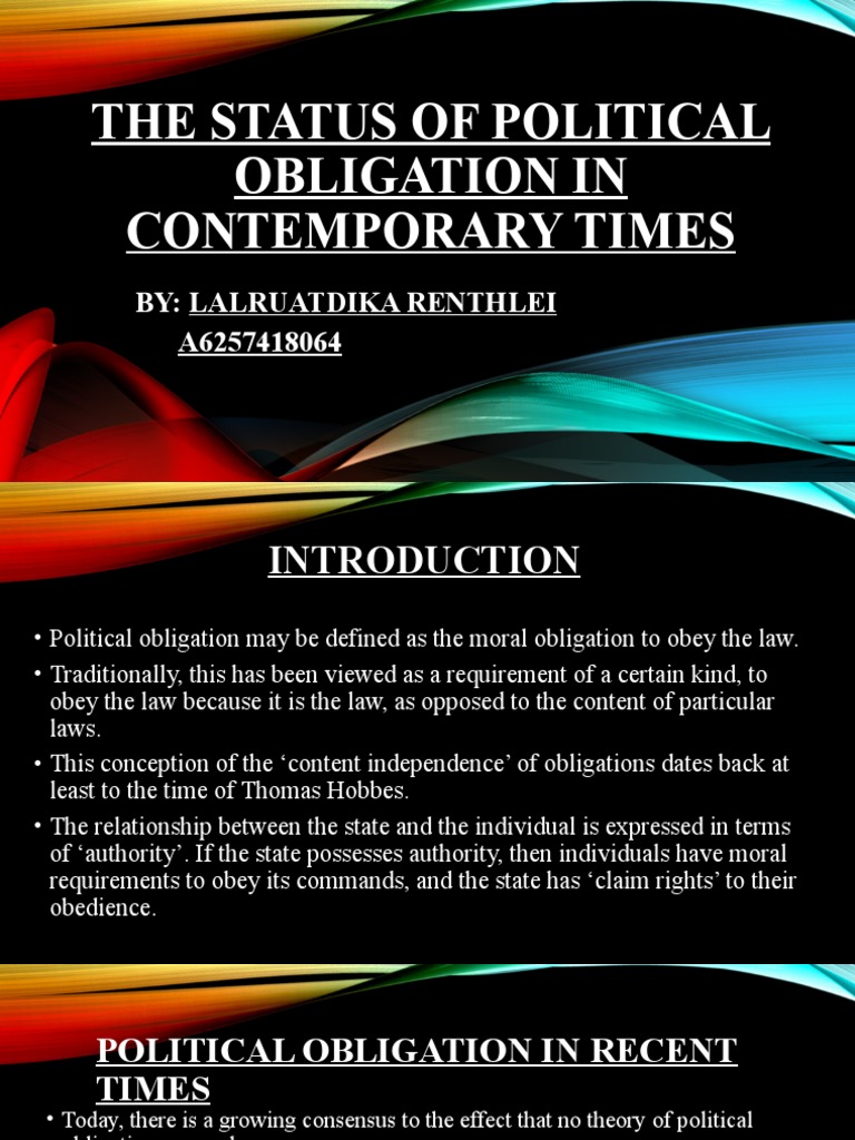 Political Obligation and Anarchism | PDF | A Priori And A Posteriori ...