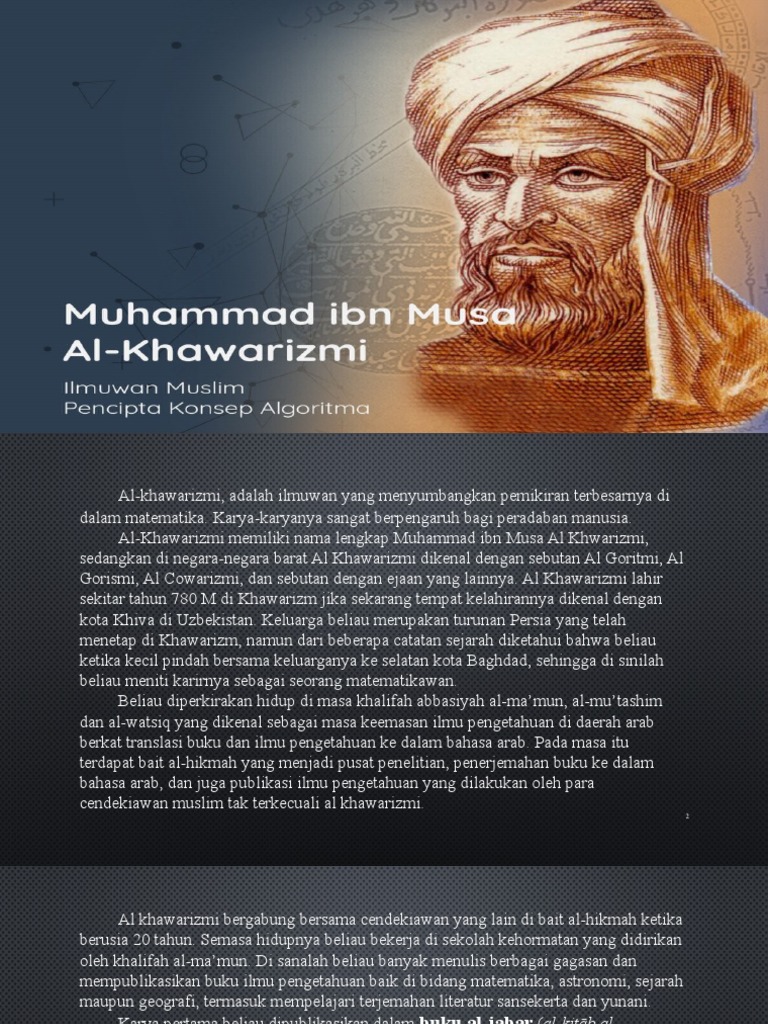 Biografi dan Kontribusi Al-Khawarizmi | PDF