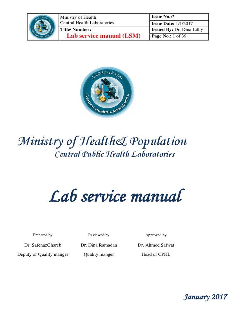 Lab Service Manual of Clinical Labs1 | PDF | Blood Plasma | Coagulation
