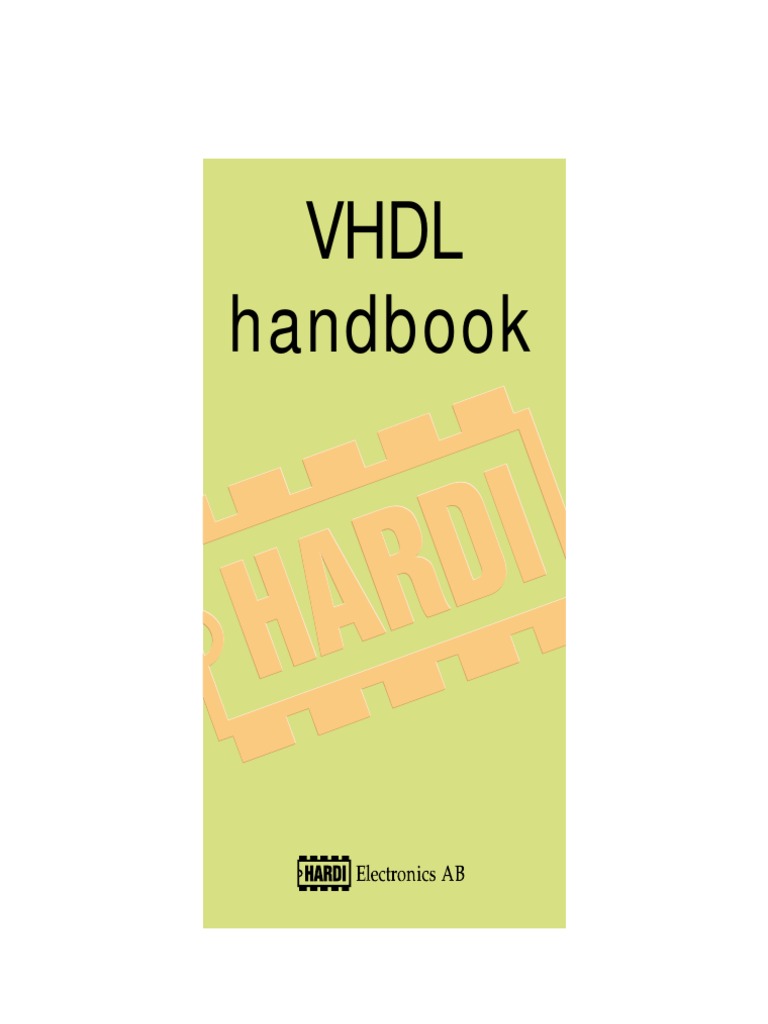 VHDL Handbook | PDF | Pointer (Computer Programming) | Vhdl