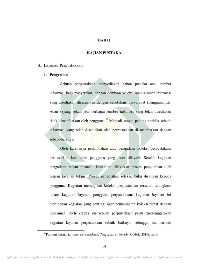 Bab 2 Layanan Perpustakaan | PDF