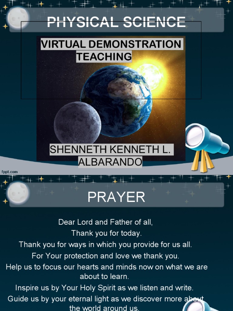 Physical Science Final Presentation | PDF | Night | Sphere