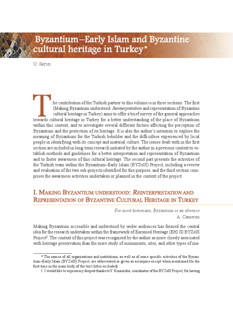 Byzantium Early Islam and Byzantine Cul | Download Free PDF ...