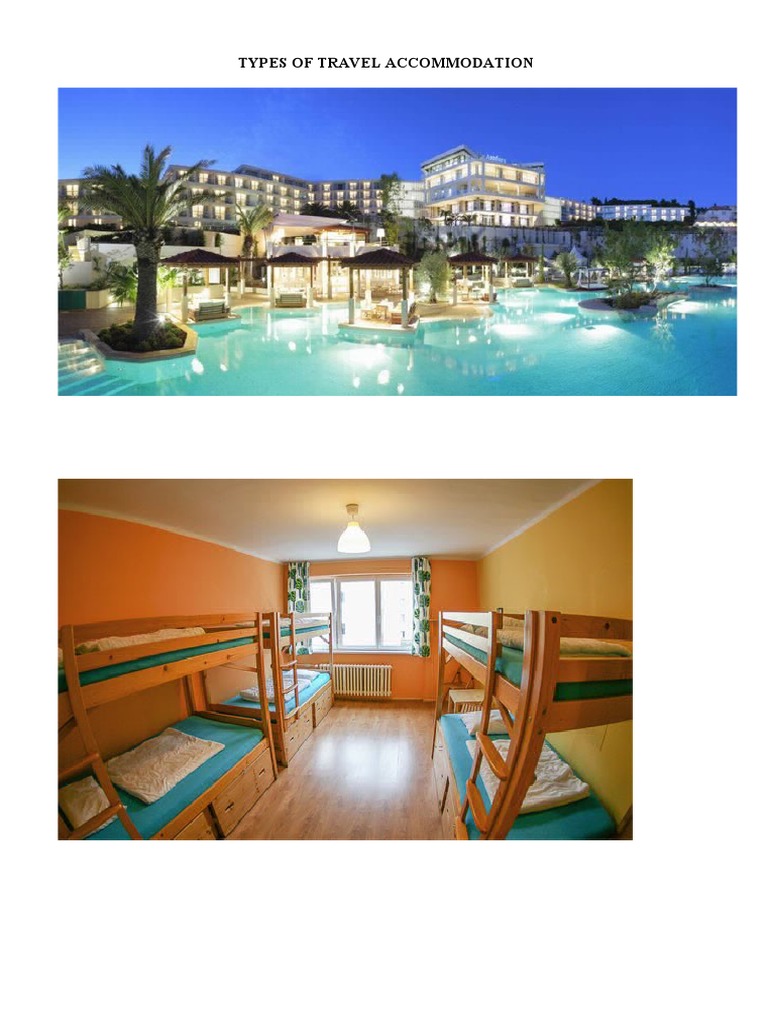 Types of Travel Accommodation Explained | PDF