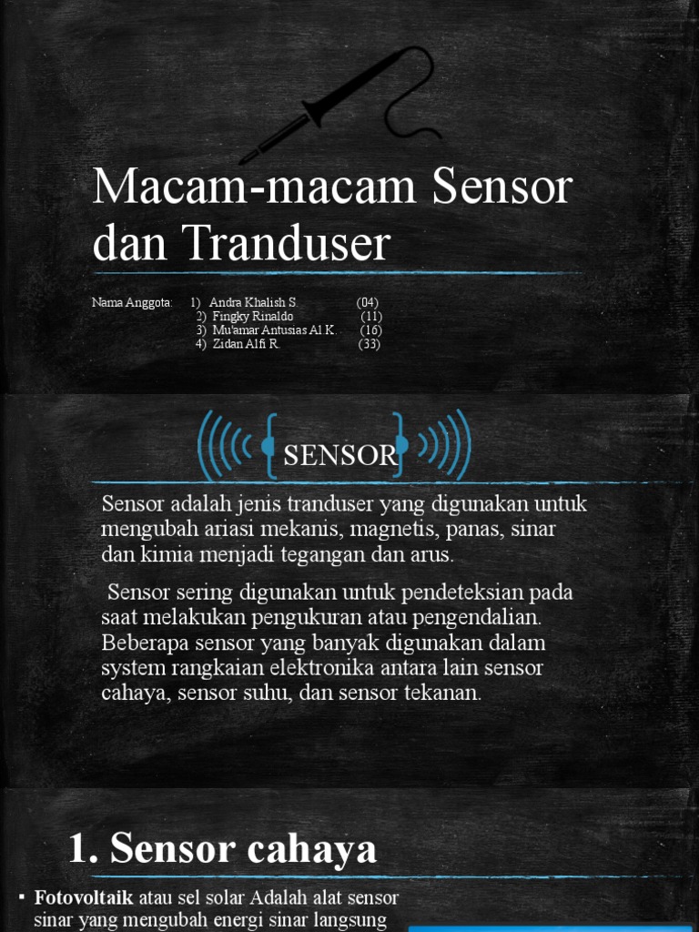 Macam-Macam Sensor Dan Tranduser | PDF