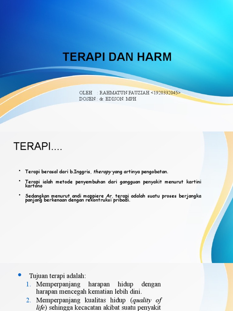 Arti dan Tujuan Terapi Kausatif | PDF