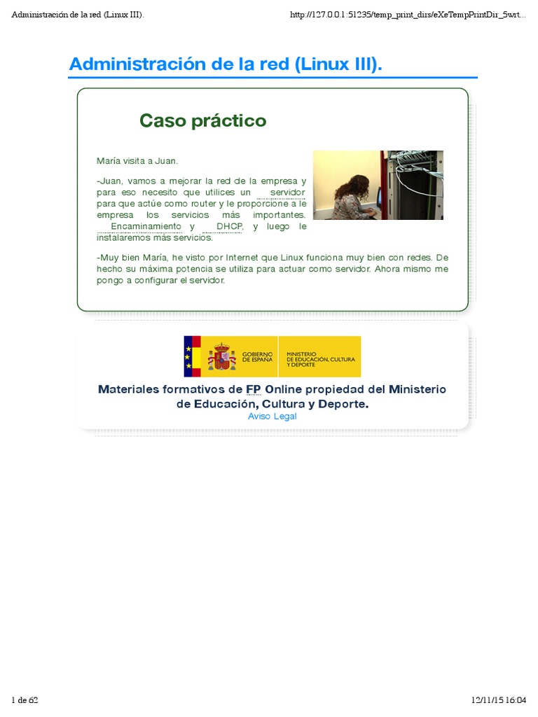 Tema 10 de Sistemas Informaticos DAM SI010 Contenidos | PDF | Dirección IP | Protocolos de capa ...