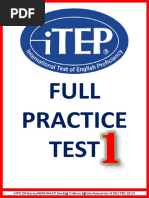 iTEP PREPARATION | PDF | Multiple Choice | English Language