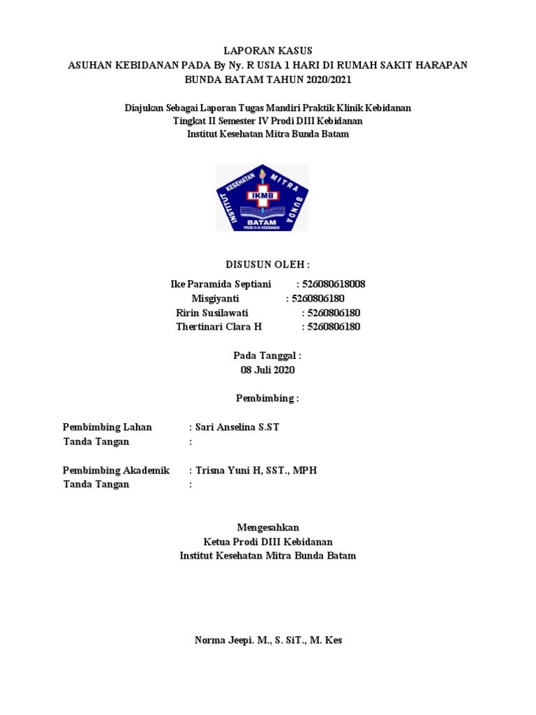 Laporan Kasus BBL Normal | PDF