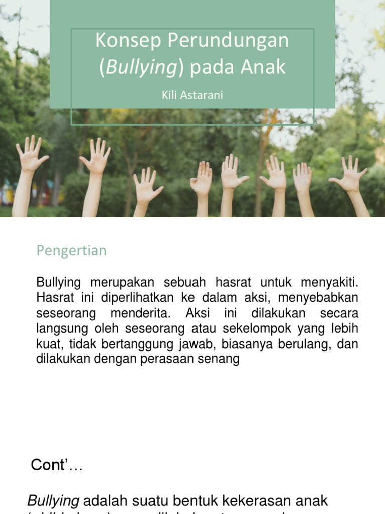 Memahami Konsep Bullying pada Anak | PDF | Pengembangan Diri