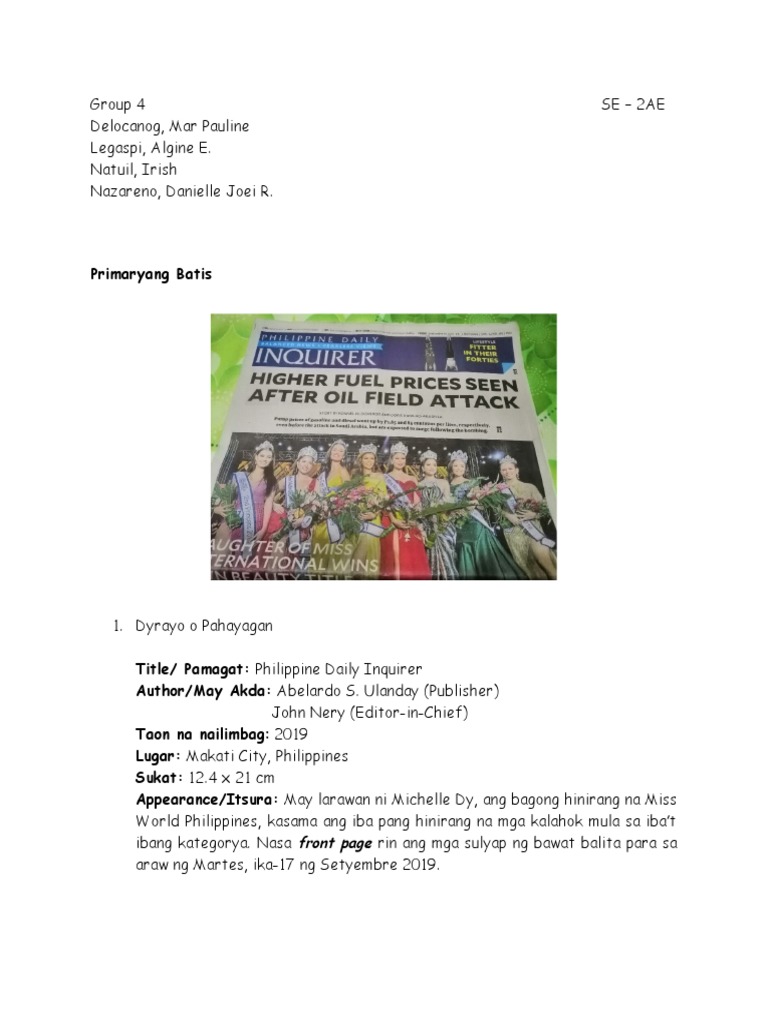 Primaryang Batis | PDF