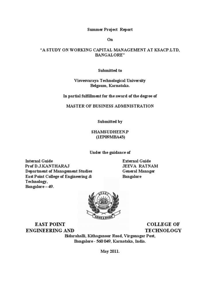 Summer Project Report | PDF | Technology & Engineering