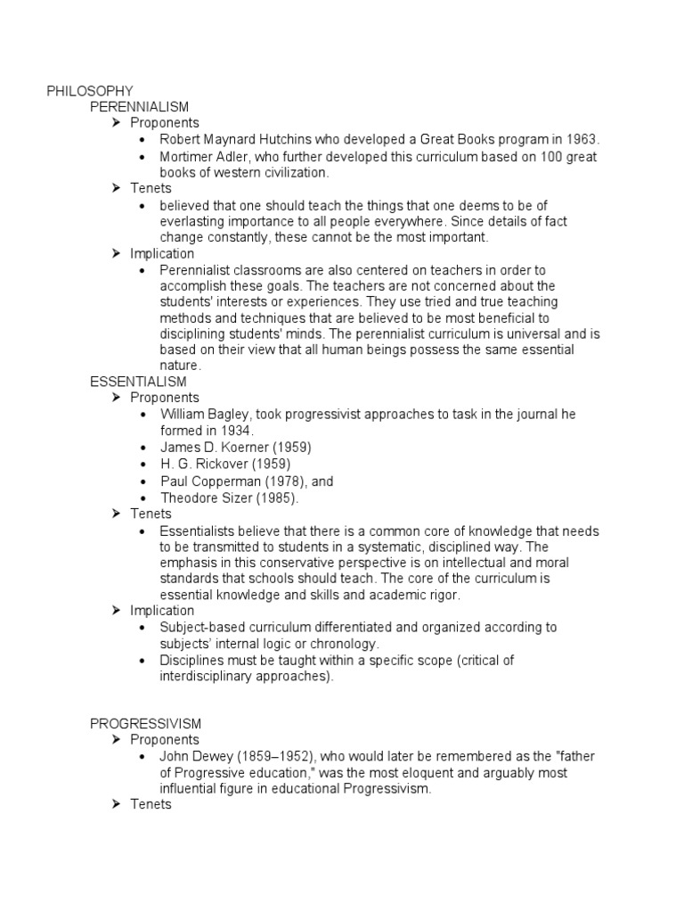 PHILOSOPHY | PDF | Constructivism (Philosophy Of Education) | Existentialism