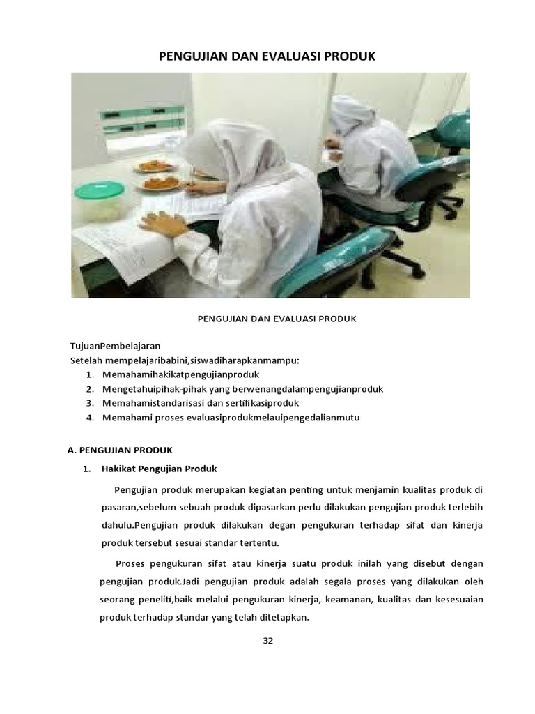 Pengujian Dan Evaluasi Produk | PDF
