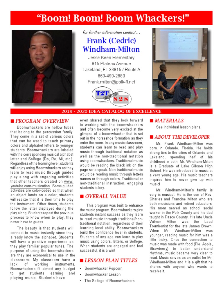 Boomwhackers Music Program Guide | PDF | Lesson Plan | Musicology