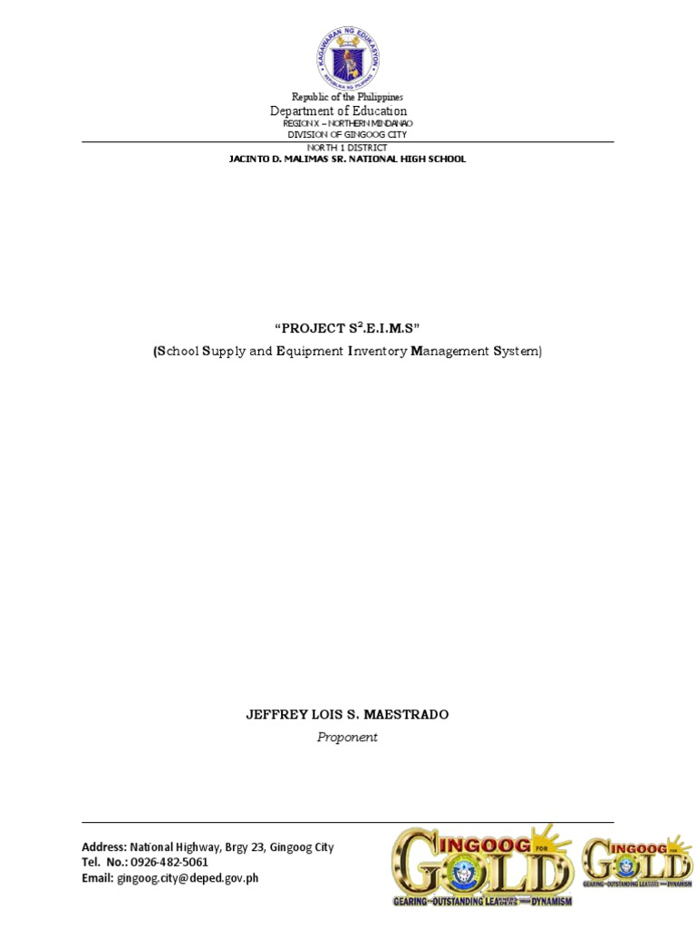 Automated School Inventory System Project | PDF | Automation | Information