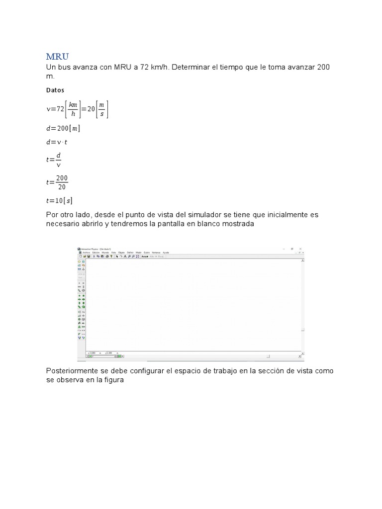 Simulacion MRU | PDF | Informática | Tecnología