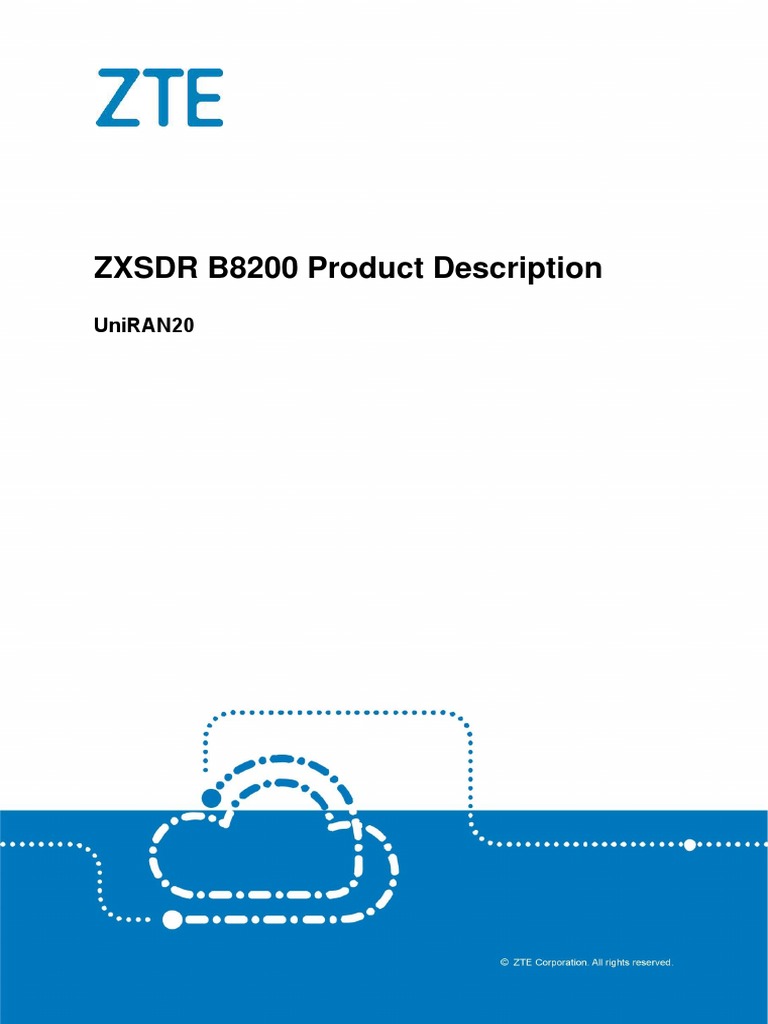 ZXSDR B8200 Product Description - V1.0 | Download Free PDF | Lte (Telecommunication) | Data ...