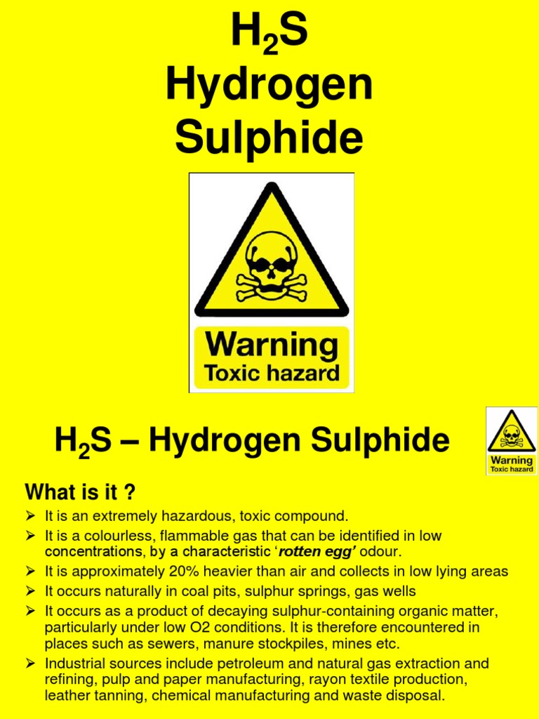 H2S Awareness | PDF | Gases | Materials