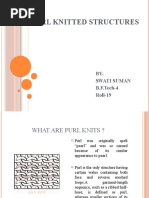 Knitted Loop Structure and Notations | PDF | Knitting | Textiles