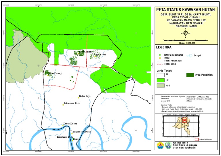 Peta Status Kawasan Hutan | PDF