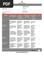 Listening Assessment Rubric (Beginner) | PDF | Learning | Cognition