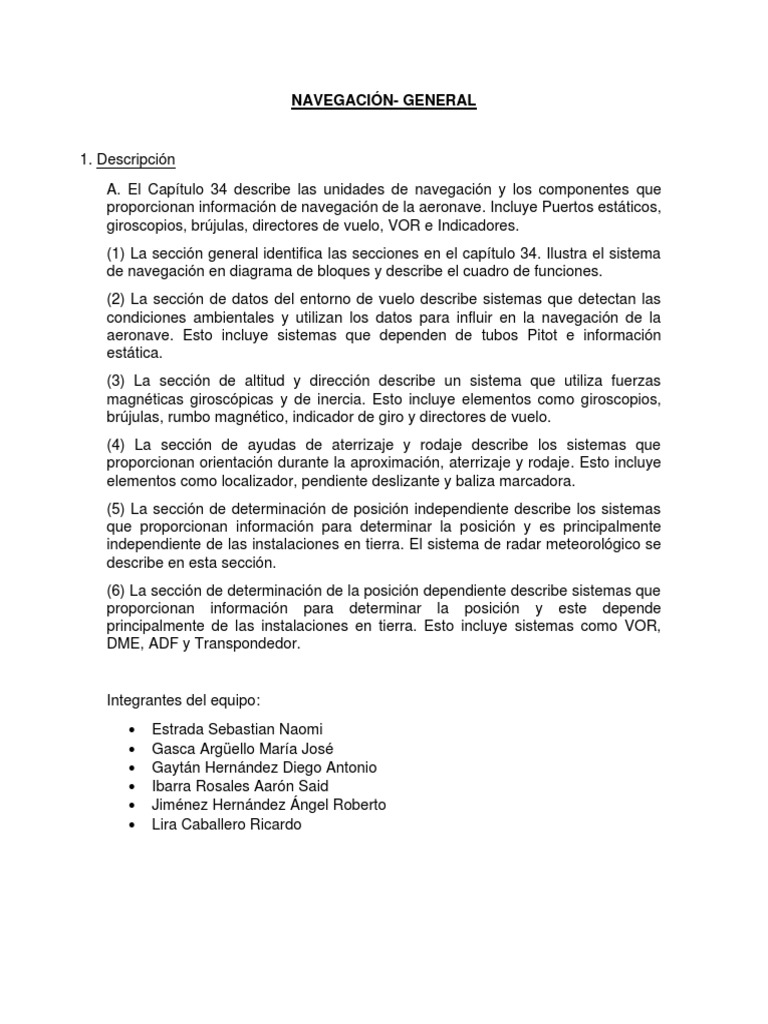 ATA 34 Navegación | PDF