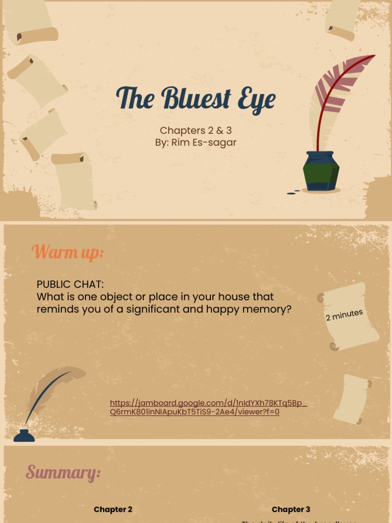 The Bluest Eye: Chapters 2 & 3 Analysis | PDF