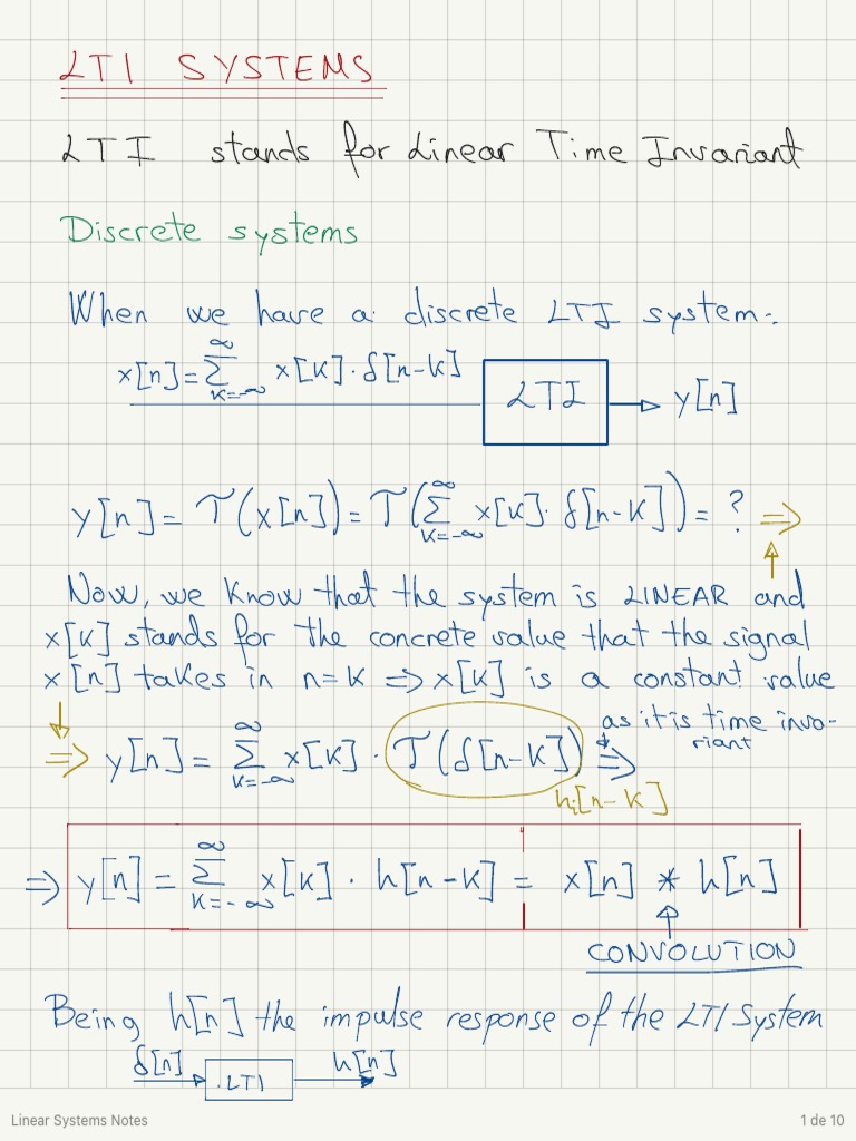 Linear Systems Notes | PDF | Operator Theory | Functions And Mappings