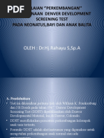 Lembar DDST Denver II untuk Anak | PDF