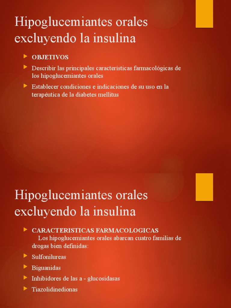 Hipoglicemiantes Orales Excluyendo La Insulina | PDF | Páncreas ...