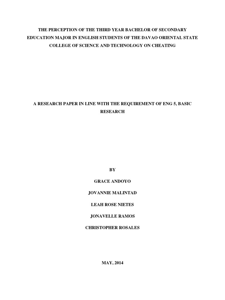 Academic Cheating Research | PDF | Academic Dishonesty | Infidelity