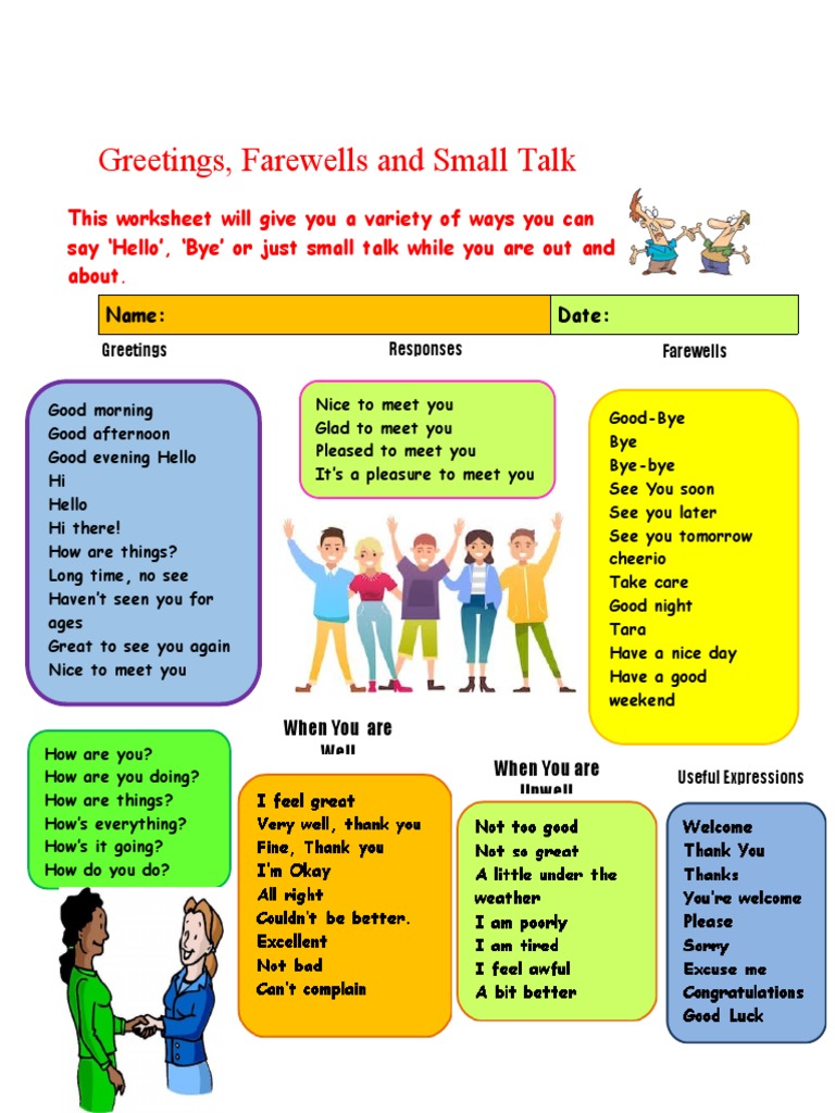 Greetings, Farewells and Small Talk | PDF