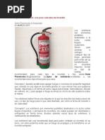 Componentes Químicos de Extintores | PDF