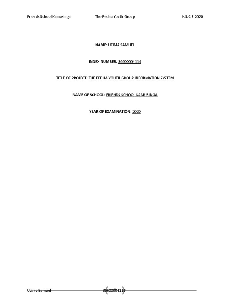 Youth Group Information System | PDF | Loans | Button (Computing)