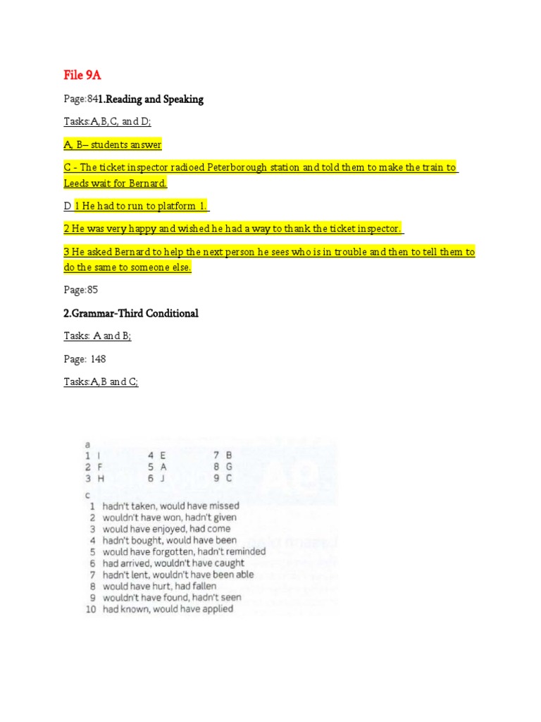 File 9A Answer Key | PDF