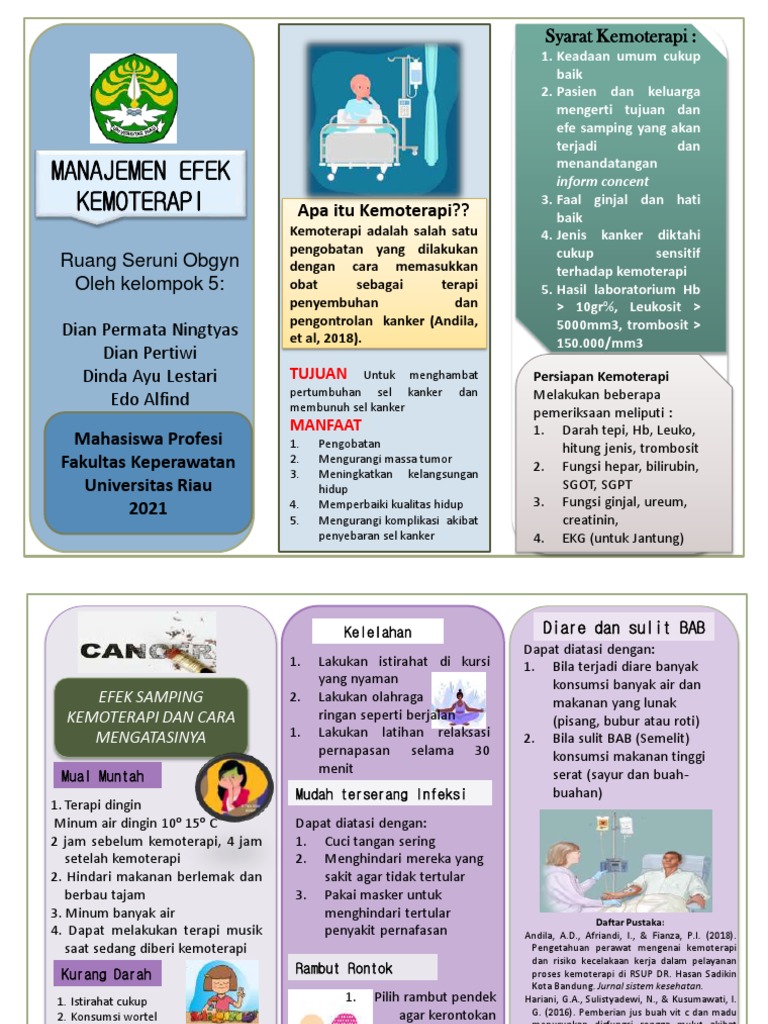 Leaflet Efek Kemoterapi | PDF