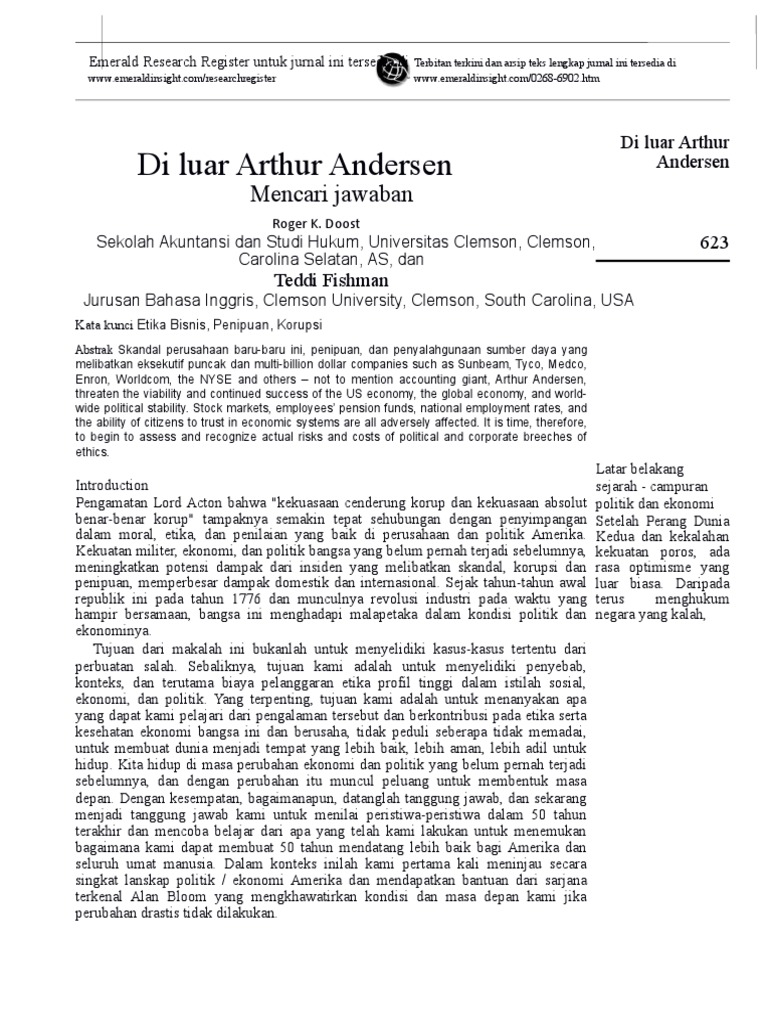 Beyond Arthur Anderson - En.id | PDF